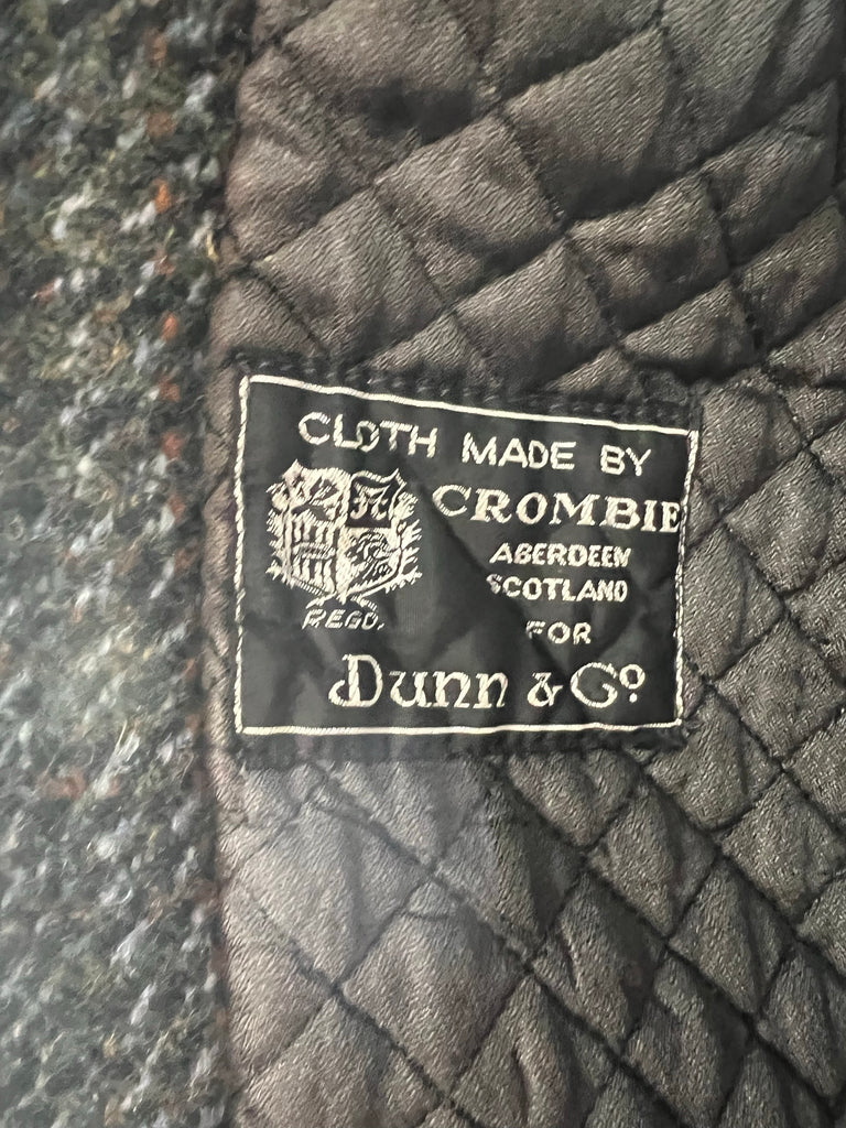 Vintage 1970s Wool Check Crombie Dunn & Co Coat - Size XL - Mens ...