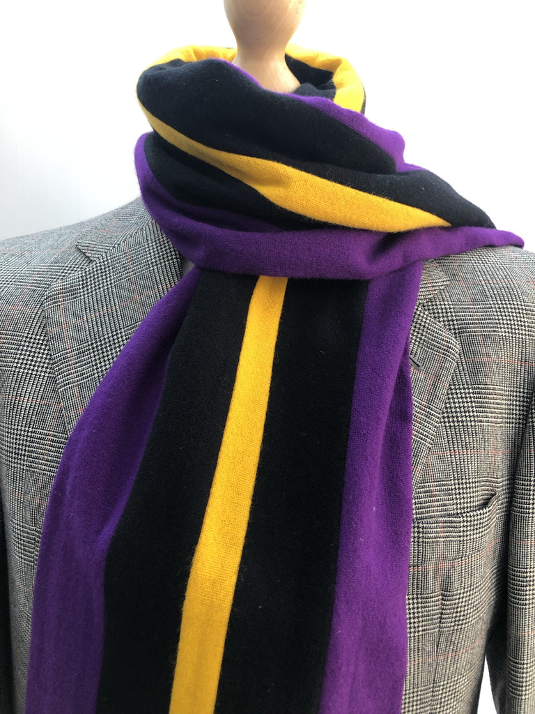 Vintage 1960s Striped College Scarf by Luke Eyres - One Size - Urban ...