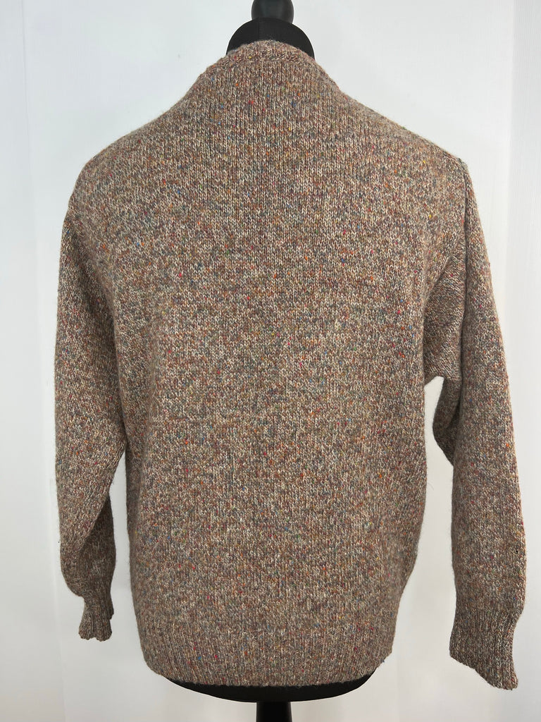 Vintage Wool Argyle Pattern Jumper in Brown by Kerry Classics - Size M ...