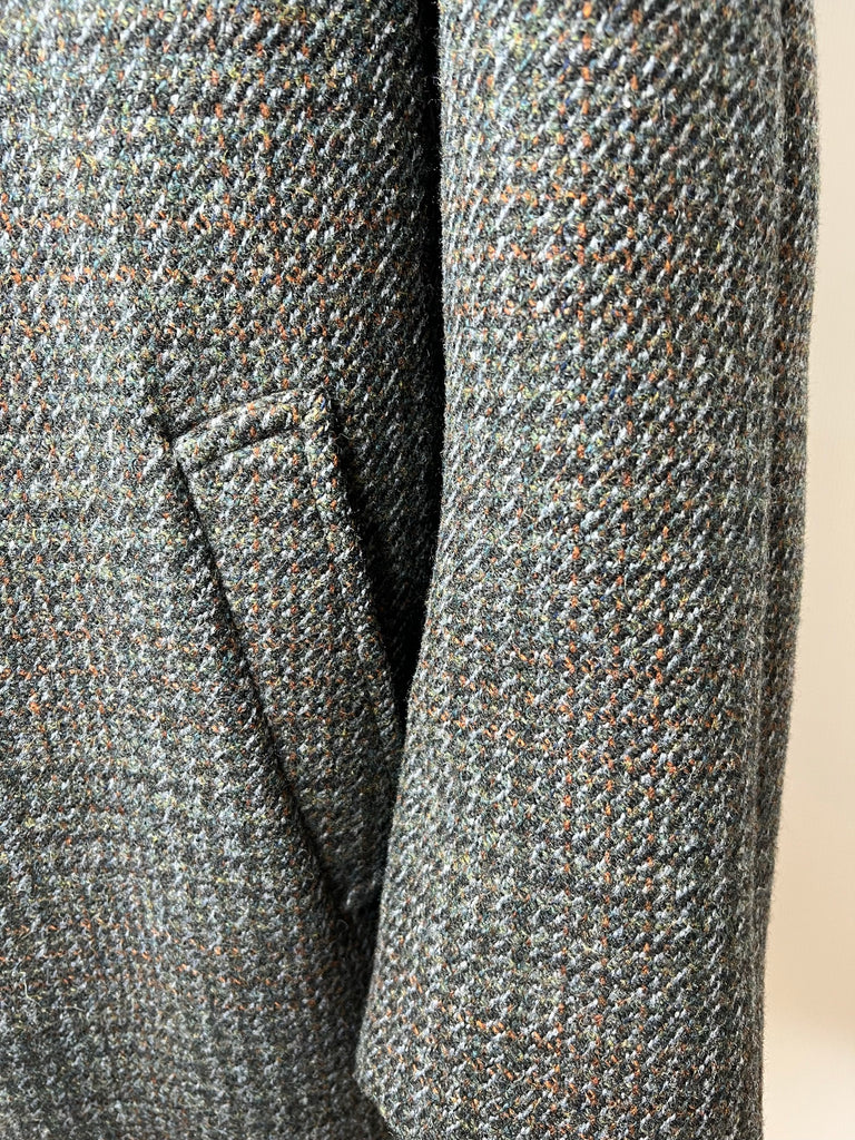 Vintage 1970s Wool Check Crombie Dunn & Co Coat - Size XL - Mens ...